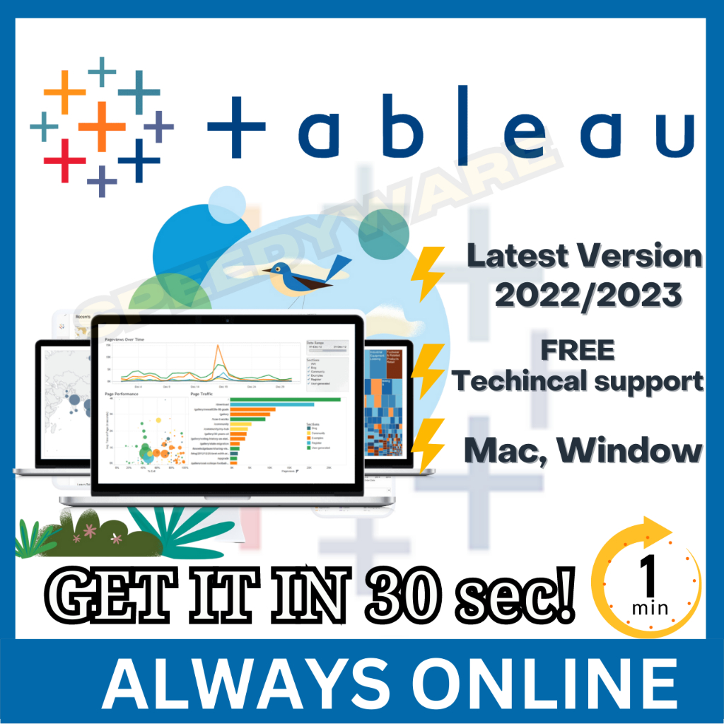 Tableau Desktop Orignal 1 Year Key | Shopee Malaysia