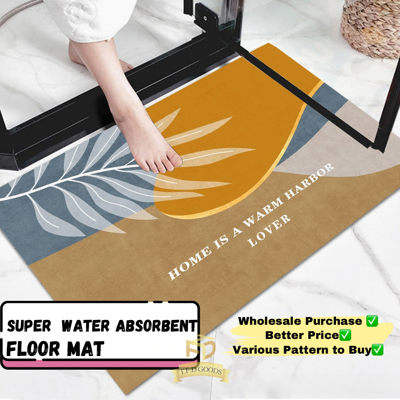 HydroGrip Mat - Super Absorbent Diatom Mud Mat for Kitchen, Bathroom ...