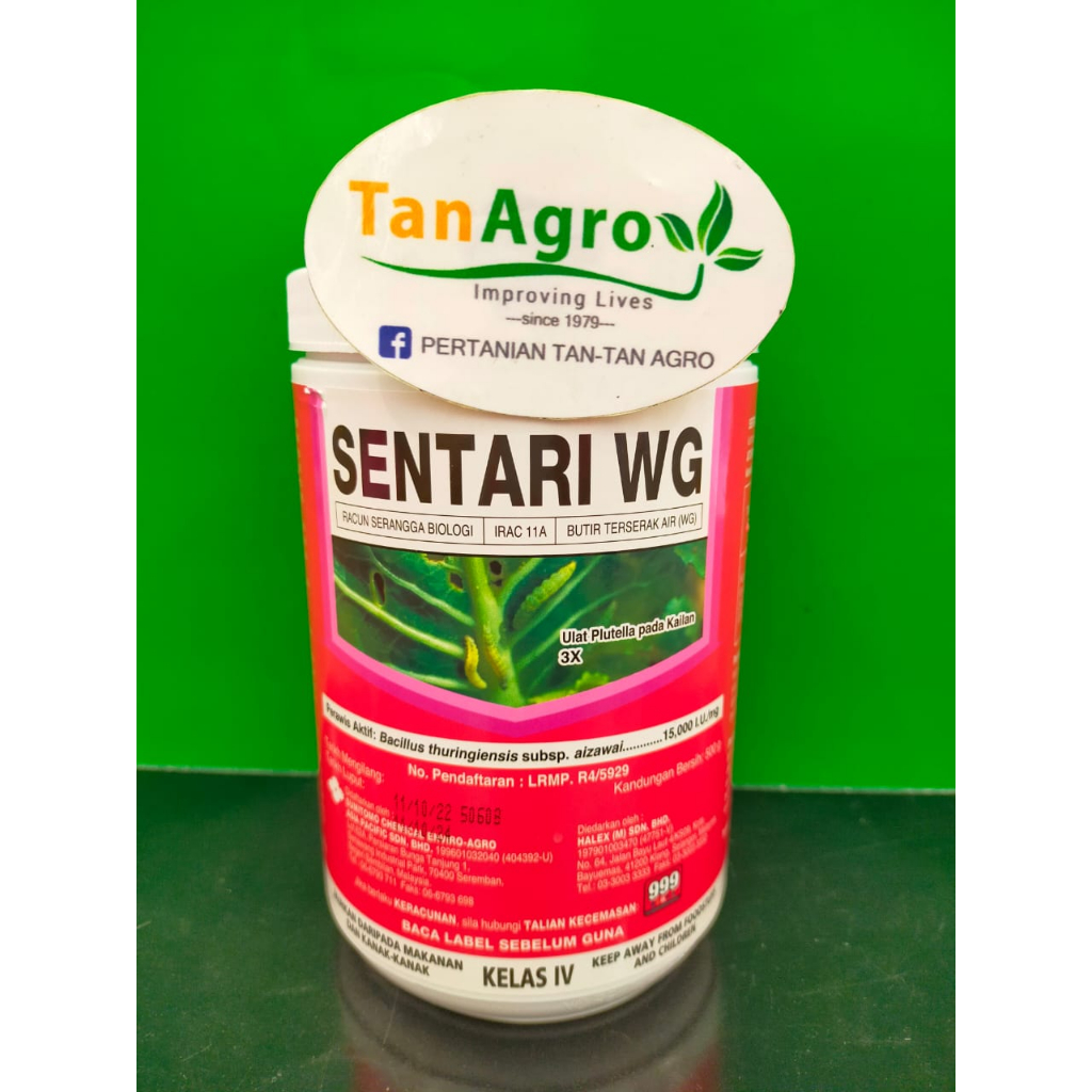 👉ASLI👈🏻 Racun serangga Sentari WG (A.i : Bacillus thuringiensis subsp ...