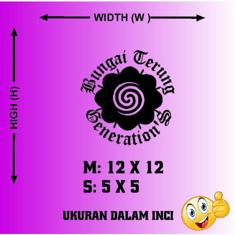 STICKER BUNGA TERONG SARAWAK IBAN PERODUA PROTON HONDA MYVI | Shopee ...