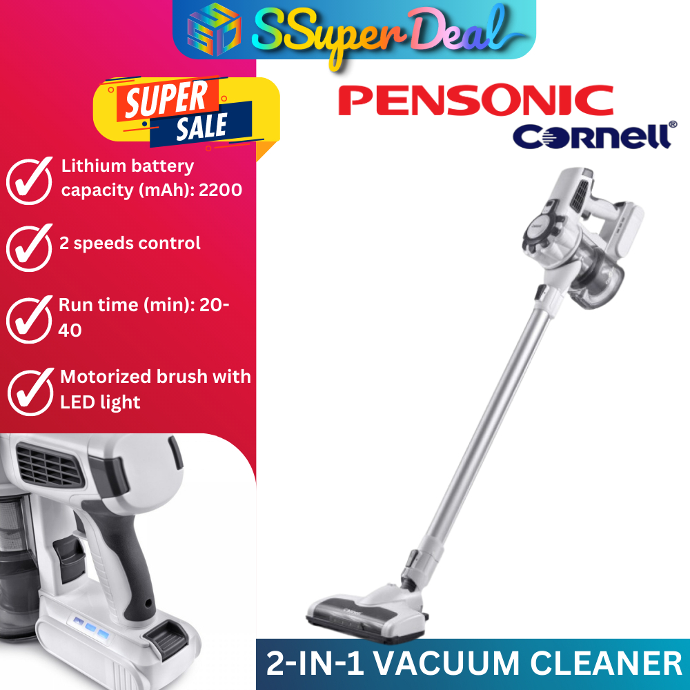 Pensonic Cornell 12kPA Cordless Vacuum Cleaner | CVC-CS1201X | Shopee ...
