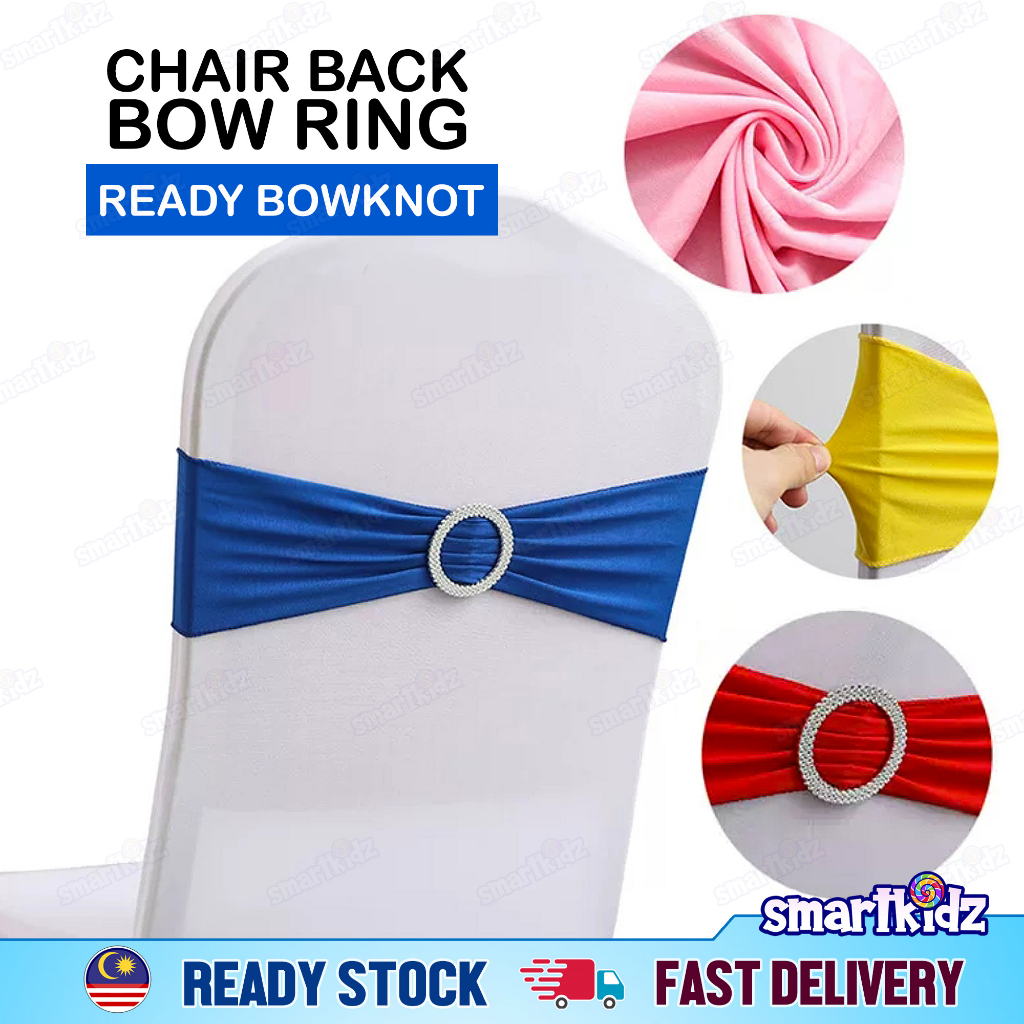 Chair Back Bow Ring | Bow Ring Decoration For Wedding Chair Cover ...