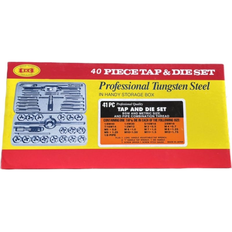 SKC 40PCS METRIC SIZE TAP & DIES SET [MADE IN JAPAN] | Shopee Malaysia