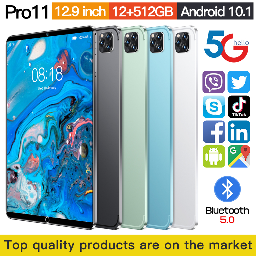 Global Version Pad Pro11 Tablet PC Android 12 12GB 512GB 8800mAh Deca ...