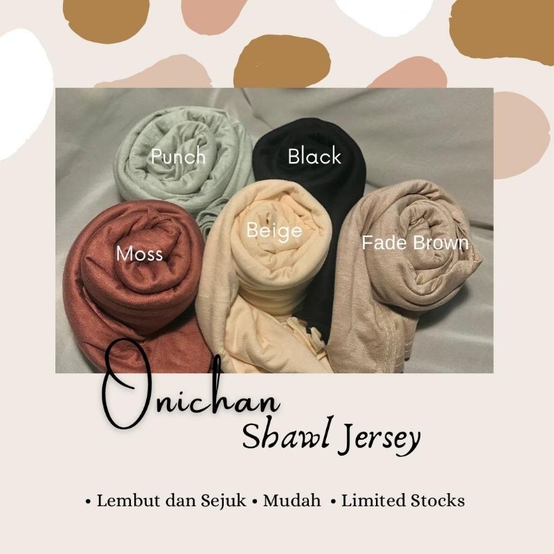 JERSEY SHAWL MALAS EASY TO WEAR KAIN SEJUK LABUH BERKUALITI | Shopee ...