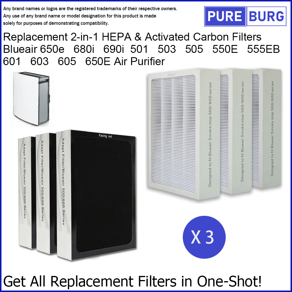 Blueair 650e 680i 690i 501 503 505 550E 555EB 601 603 605 650E Air ...