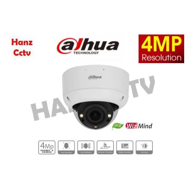 DAHUA IPC-HDBW5449R1-ZE-LED 4MP Full-color Vari-focal Warm LED Dome WizMind Network Camera [pre ...