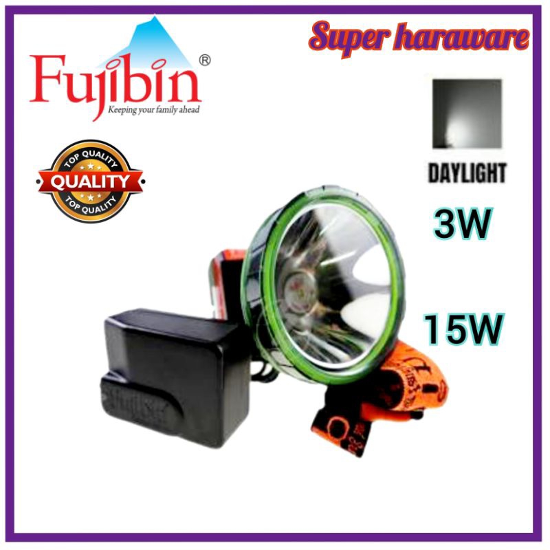 🔥FUJIBIN LED Head Lamp High Power Rechargeable /led light/lampu jaring ...