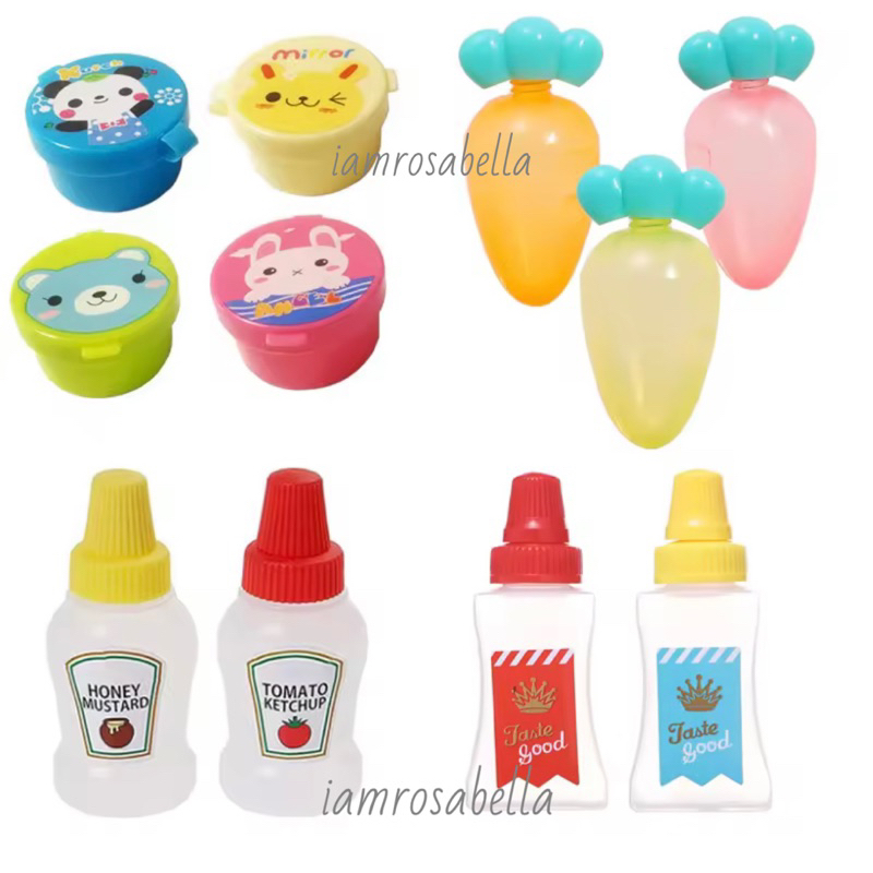 MINI Condiment Sauce Squeeze Bottle Portable Salad Dressing Container ...