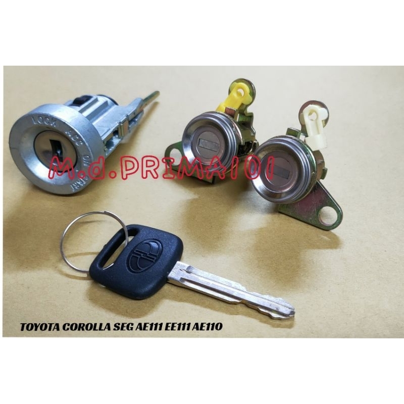 TOYOTA COROLLA SEG AE111 EE111 AE110 IGNITION & DOOR KEY LOCK SET ...