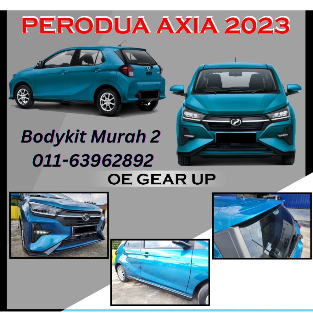 Perodua New Axia 2023 OEM 1 Set Bodykit Siap Cat | Shopee Malaysia