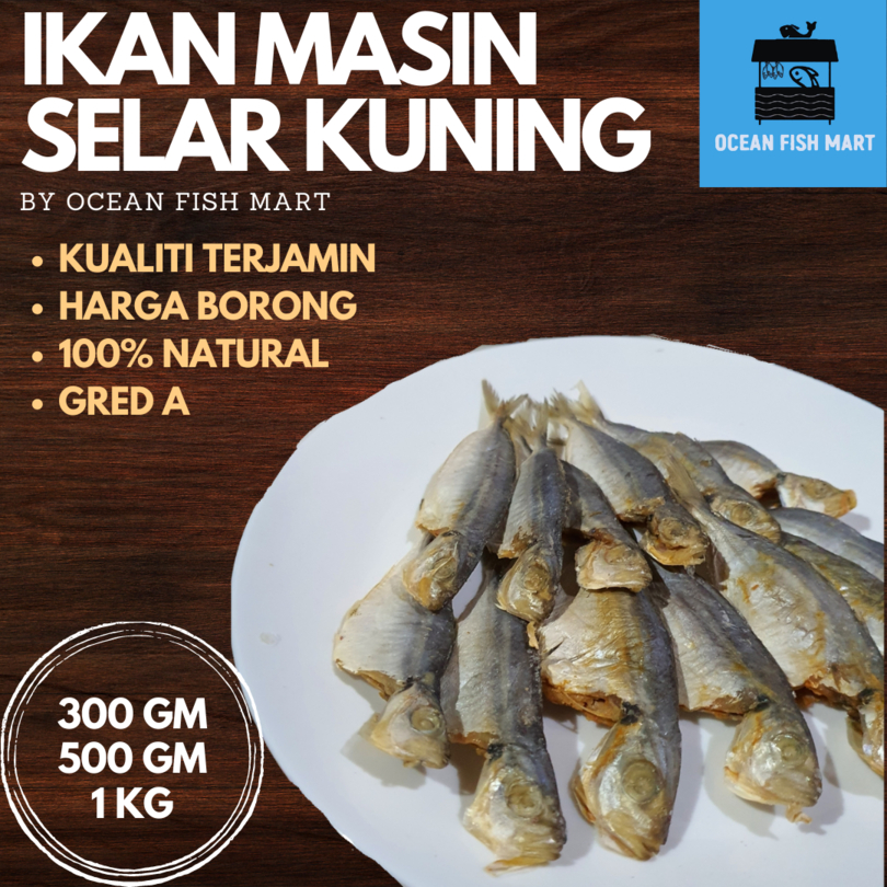 IKAN MASIN SELAR KUNING (200G/300G/500G) @ SALTED FISH | Shopee Malaysia