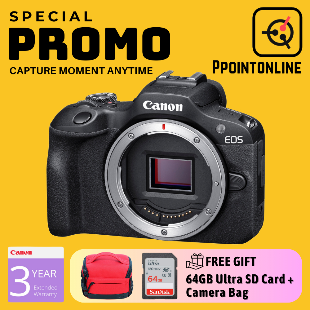 Canon EOS R100 (Body Only) / (RF-S18-45mm f/4-6.3 IS STM) | Shopee Malaysia