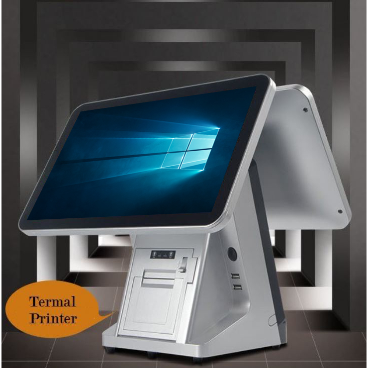 All In One POS Pc J1900 & i5 Single / Dual Screen POS System Touch ...