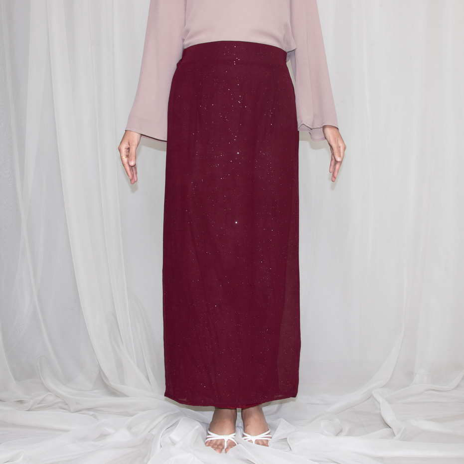 [Ready stock] - Less iron Galaxy Mermaid Skirt - Kain labuh - Muslimah ...