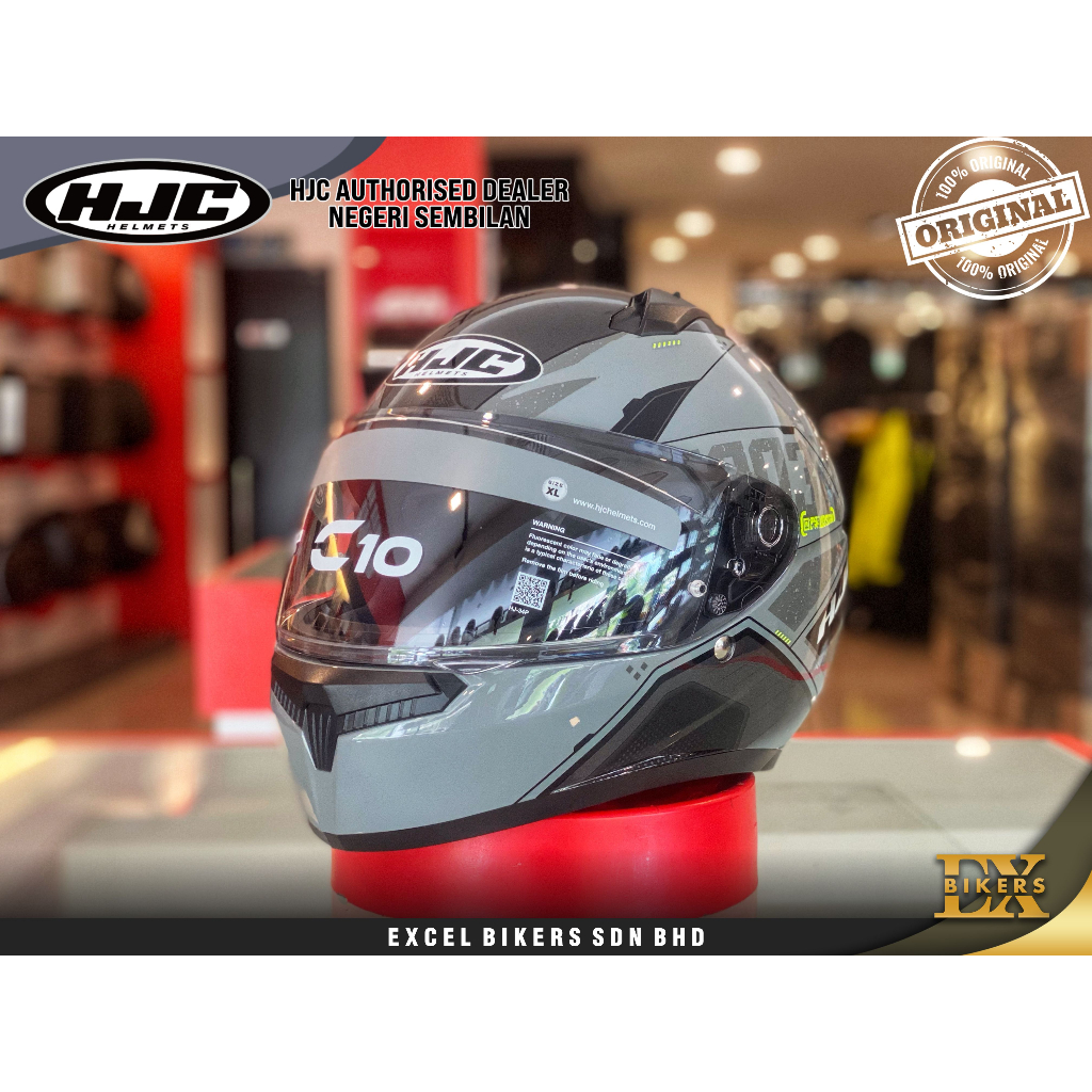 HJC FULL FACE HELMET C-10 INKA (MC-3H)/ Full Face Helmet / Motorcycle ...
