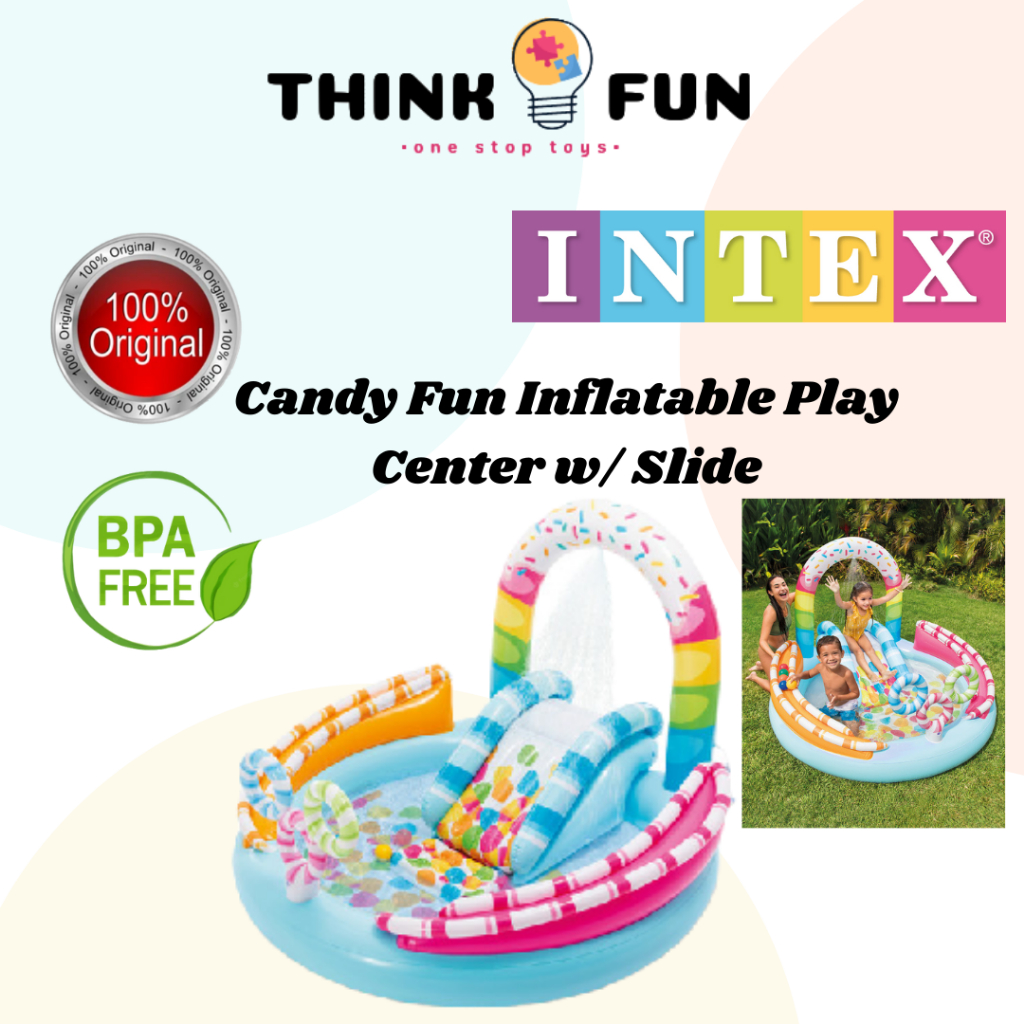 57144 INTEX Candy Fun Play Center Children Swimming Pool Playground Toy Swim Gelongsor Kolam ...