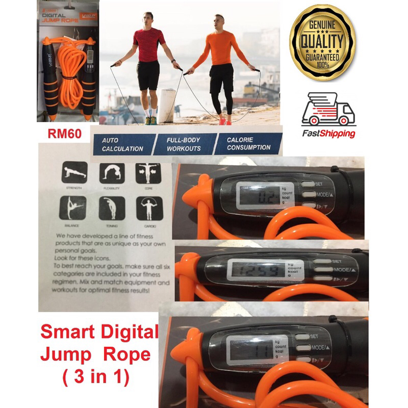 electronic jump rope 3 in 1 function ( best support fat loss ) NO ...