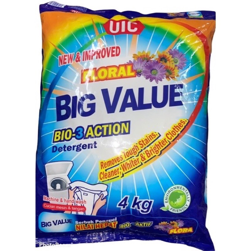 4kg UIC Bio-3action Detergent “ Value Pack ”/BIO- 3 Aktik Serbuk ...