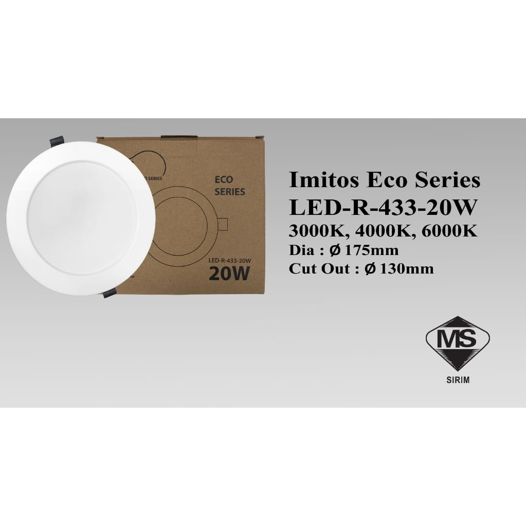 Imitos Nadro LED Downlight Round 20w 6 Inch Recessed Downlight Panel ...