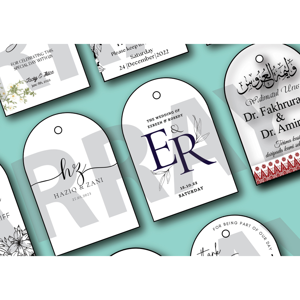 Wedding / Engagement tag 50pcs | Shopee Malaysia