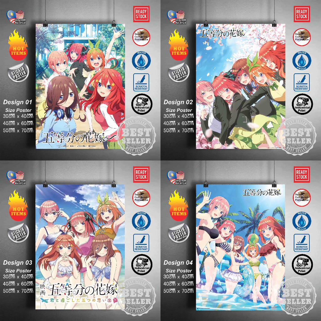 (REASY STOCK)The Quintessential Quintuplets | ichika | nino | miku ...