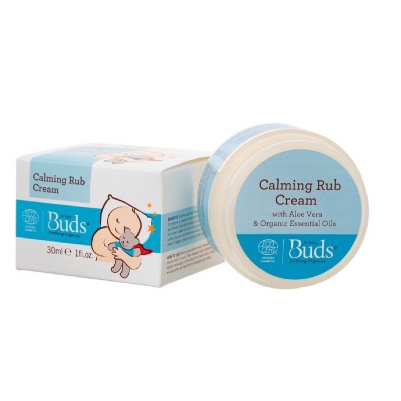 Buds Soothing Organics Calming Rub Cream Tube 30ml (Exp 2026) | Shopee ...