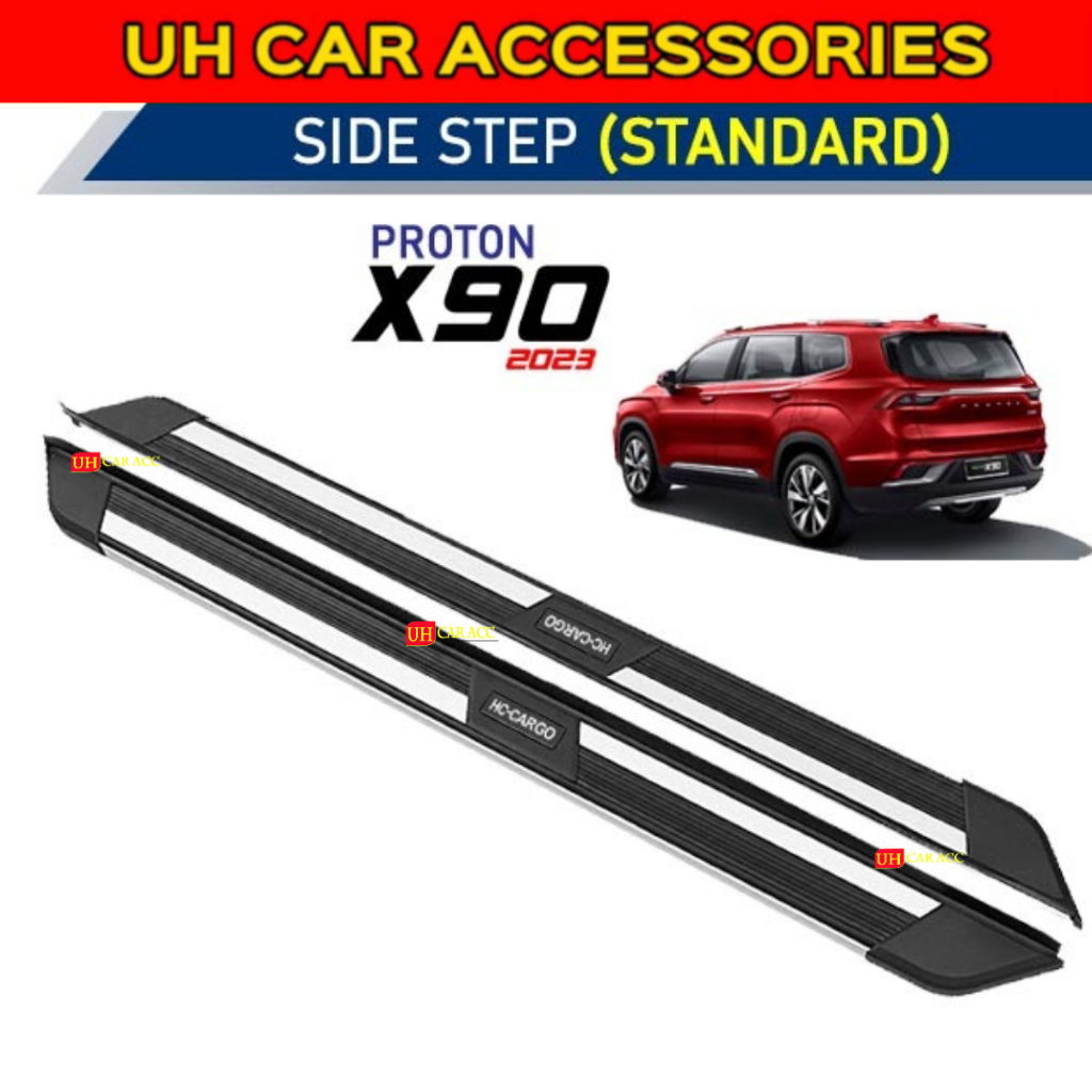 PROTON X90 STANDARD RUNNING BOARD SIDE DOOR SIDE STEP ALUMINUM | Shopee ...