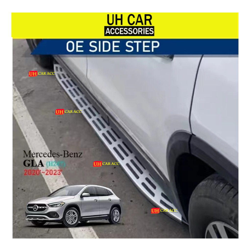 MERCEDES BENZ GLA 2020-2023 H247 SIDE STEP RUNNING BOARD SIDE STEP BARS ...