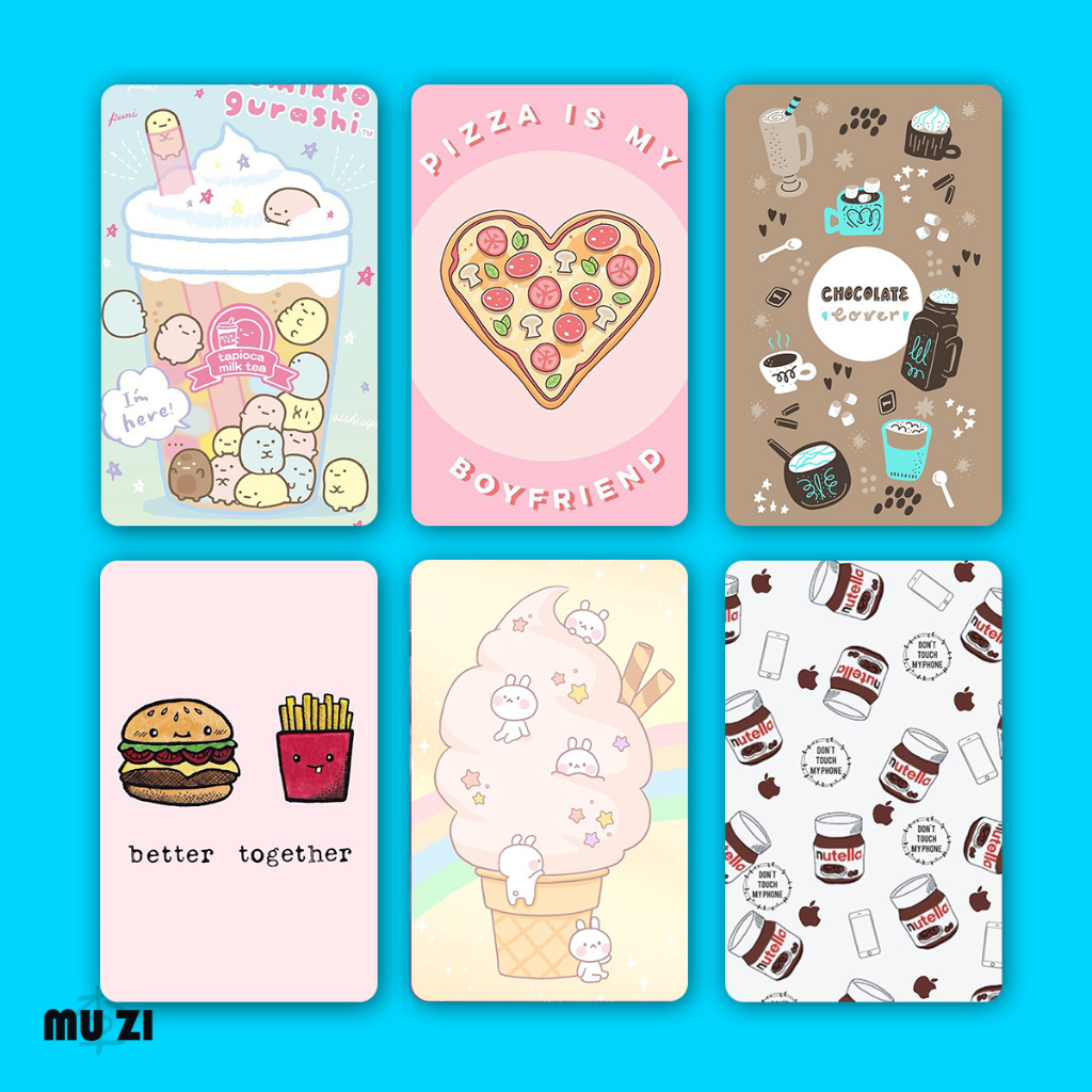 Cute Food TnG Card STICKER NFC STICKER Waterproof Thick Hard Material ...