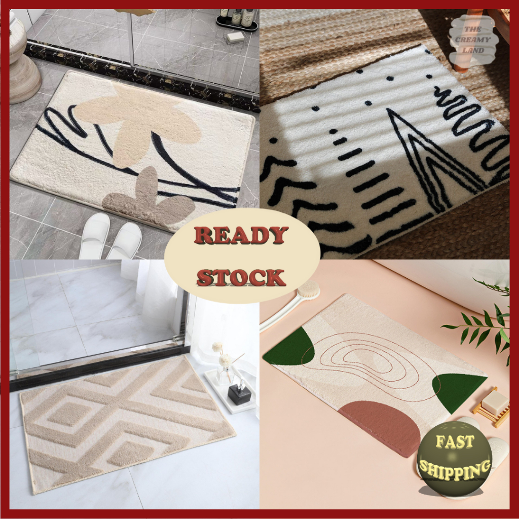 Antislip Floor Mat Bathroom Kitchen Entrance Door Bedroom Carpet Bilik ...