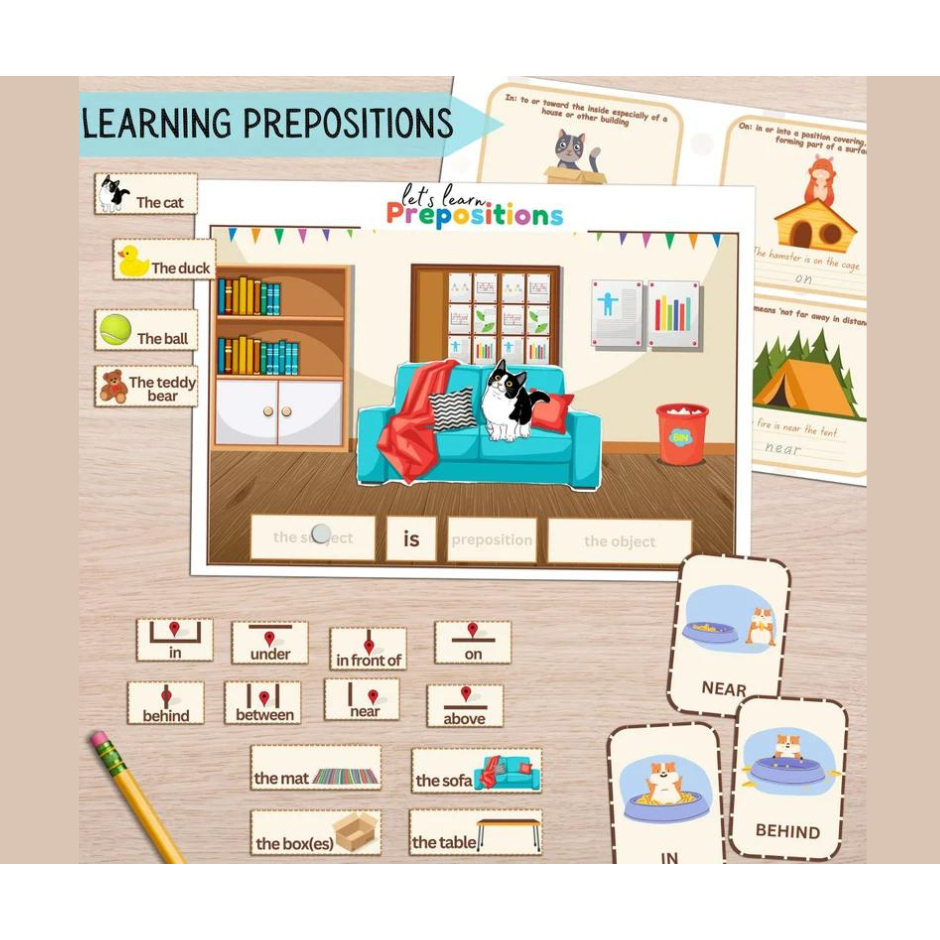 A420 – [PDF] Interactive Preposition Activity/ Busy Book 6 pages ...