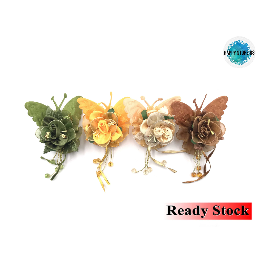 Flower Corsage / Bunga Kendarat / Bunga Rozek (1pc) | Shopee Malaysia