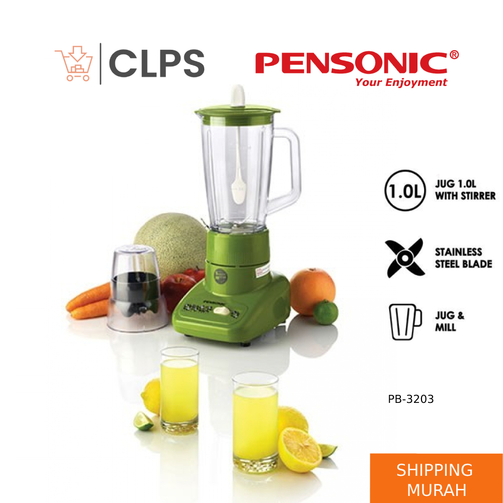 Pensonic Blender PB-3203 250W Powerful motor With Dry Mill Blender ...
