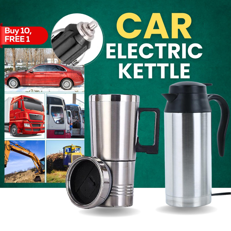 (12V | 24V) Portable Car Water Heater / Car Electric Kettle / Travel ...