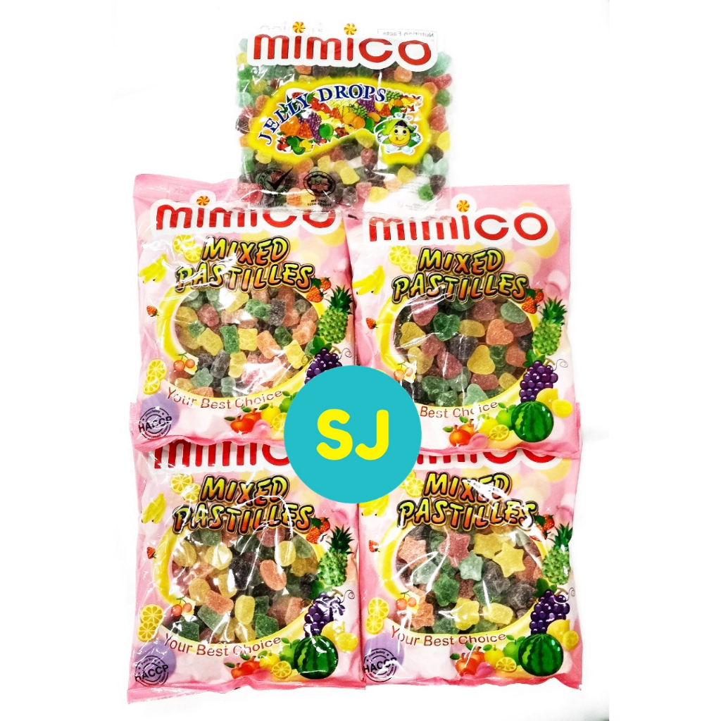 700g Mimico Jelly Sweet Candy, Mixed Pastilles, Love Shape/ Dolphin ...
