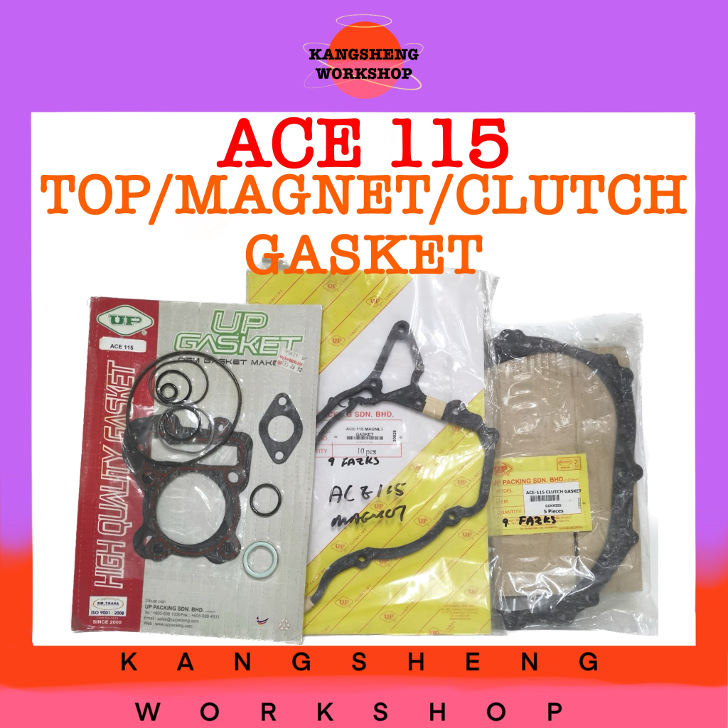 MODENAS ACE 115 (TOP/MAGNET/CLUTCH GASKET) (ACE115) | Shopee Malaysia