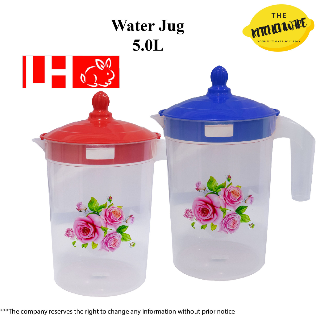 5.0L Plastic Water Jug/ Jag Air/ Pitcher/ Kendi Air/ Fridge Jug/水壶 ...