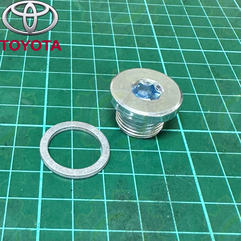 304 STAINLESS STEEL 18MM TOYOTA AUTO GEAR DRAIN NUT & WASHER FOR VIOS ...