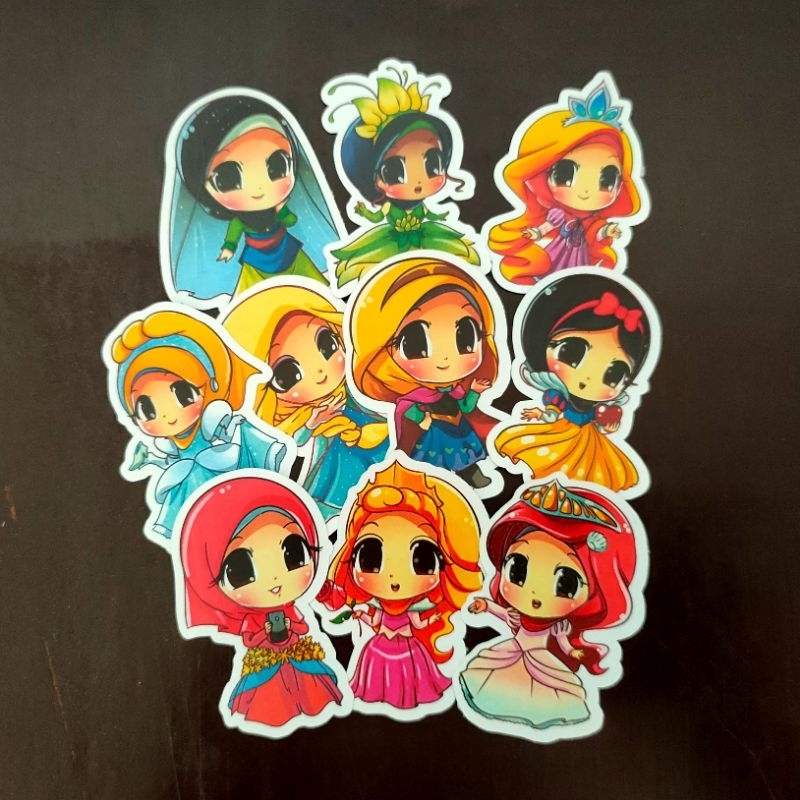 Cute Princess Muslimah Sticker Journaling Sticker | Shopee Malaysia