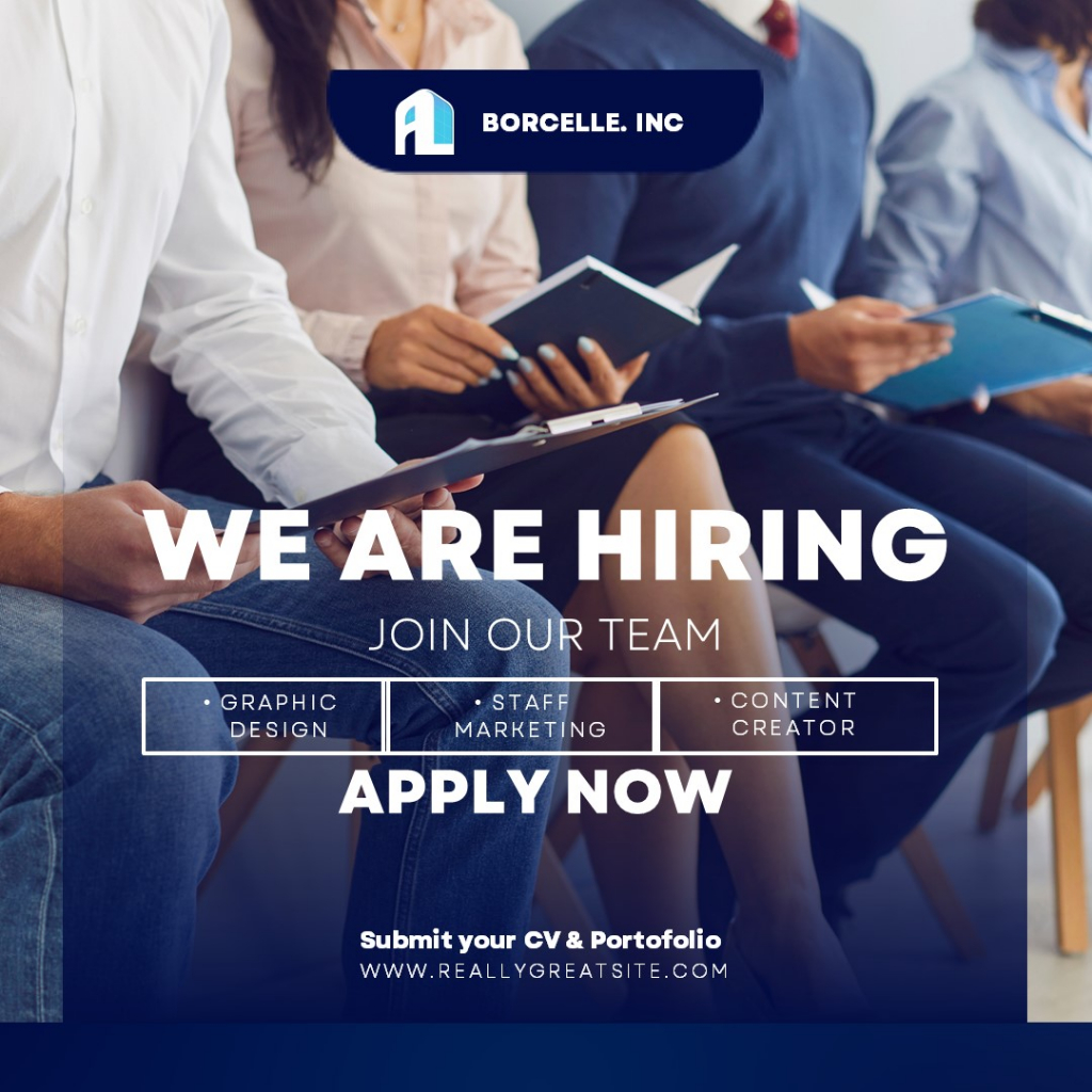 JOB VACANCY ANNOUNCEMENT TEMPLATE [EDITABLE] White And Blue Minimalist ...