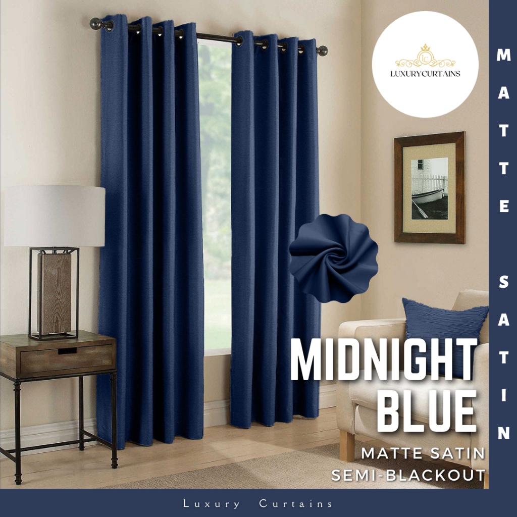 Luxurycurtains - Iris Hook/Eyelet Blackout Curtain - Code 28 (170cm ...