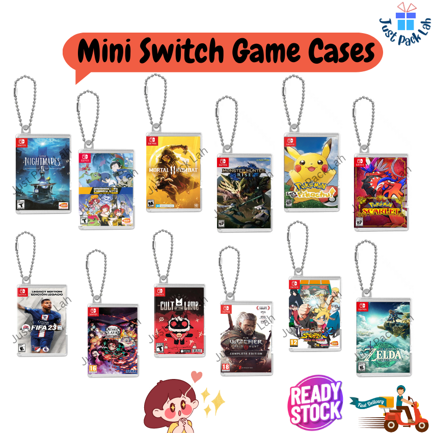 Mini Portable Switch Game Storage Display Box Cases Keychain (迷你卡带游戏盒 ...