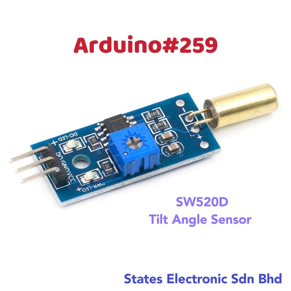Arduino#259 SW520D Tilt Angle Sensor Vibration Module | Shopee Malaysia
