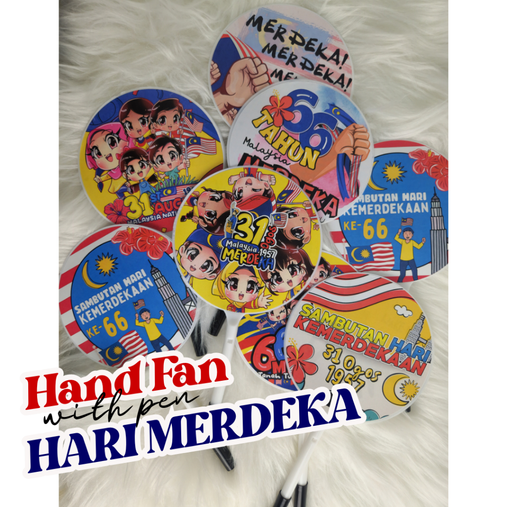 Kipas Tangan Hand Fan Pen Merdeka Sambutan Hari Kemerdekaan | Shopee ...