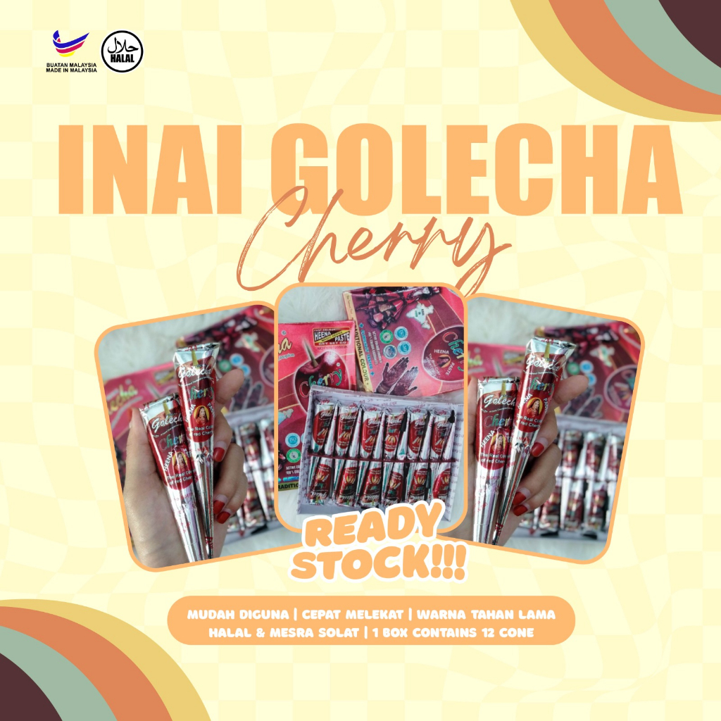 INAI GOLECHA CHERRY MERAH PEKAT 1 BOX(12PCS) | Shopee Malaysia