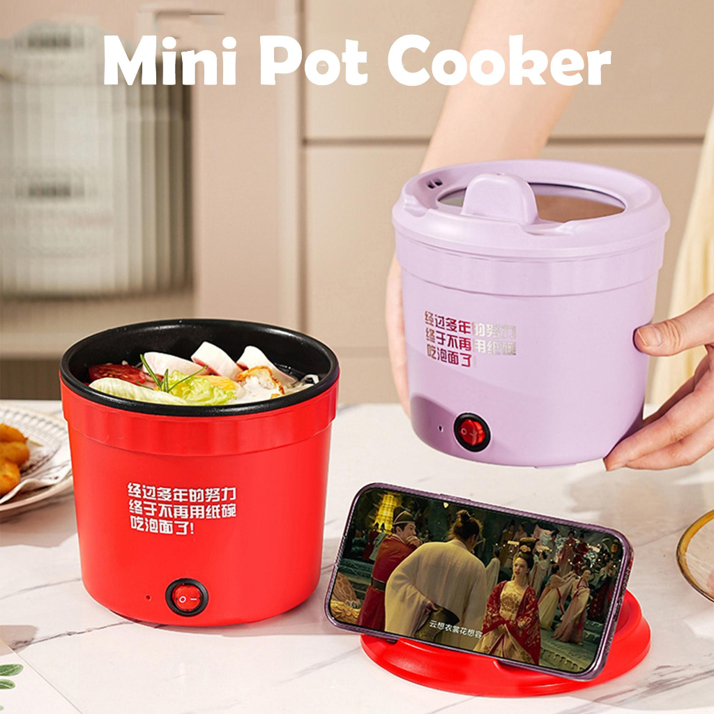 Mini Pot Cooker Portable Instant Noodle Maggie Mee Hot Pot Soup Office ...