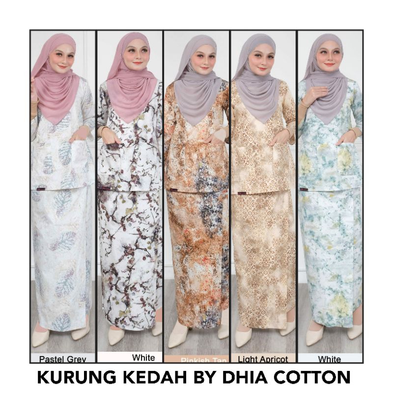 🌸NEW DESIGN CORAK RAYA 2024🌸 KURUNG KEDAH CIK SITI BY DHIA COTTON ...