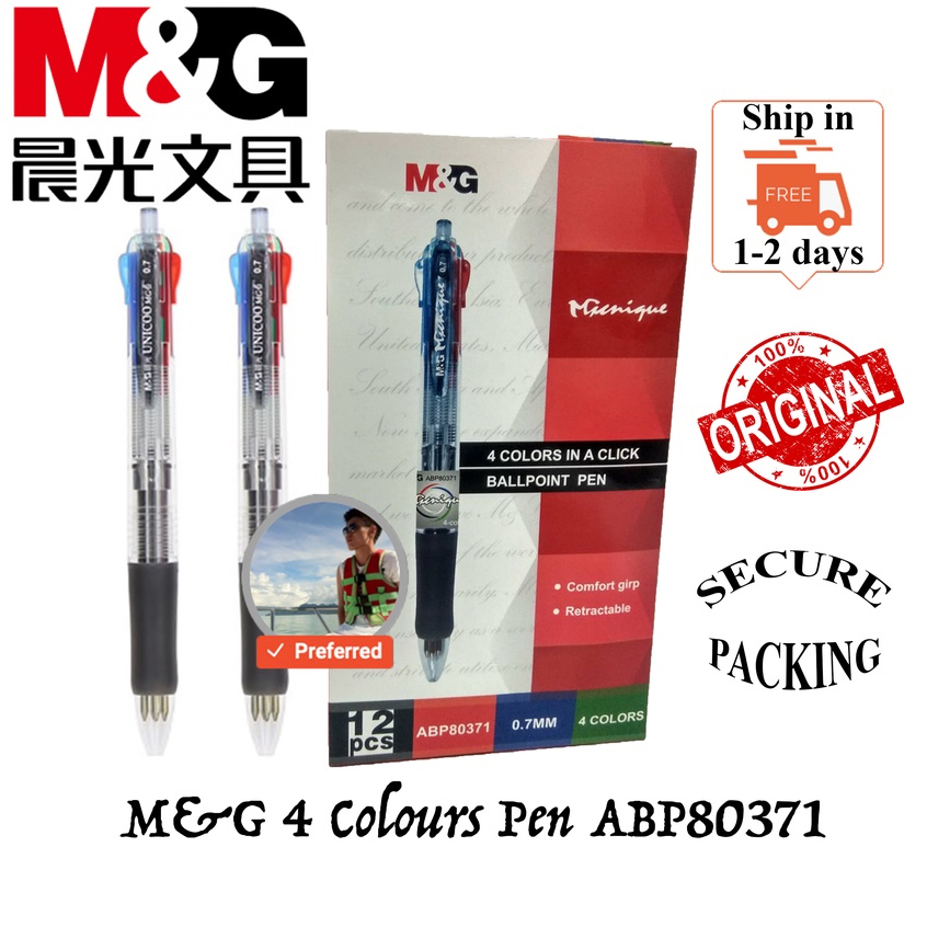 M&G 4 COLOUR PEN ABP80371 BALL PEN /TENFON 3 COLOUR BALL PEN (READY ...