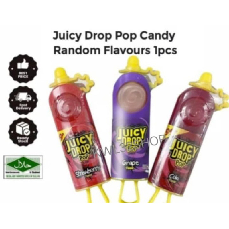 Juicy Drop Pop Candy Random Flavors 26g (1 pc) | Shopee Malaysia